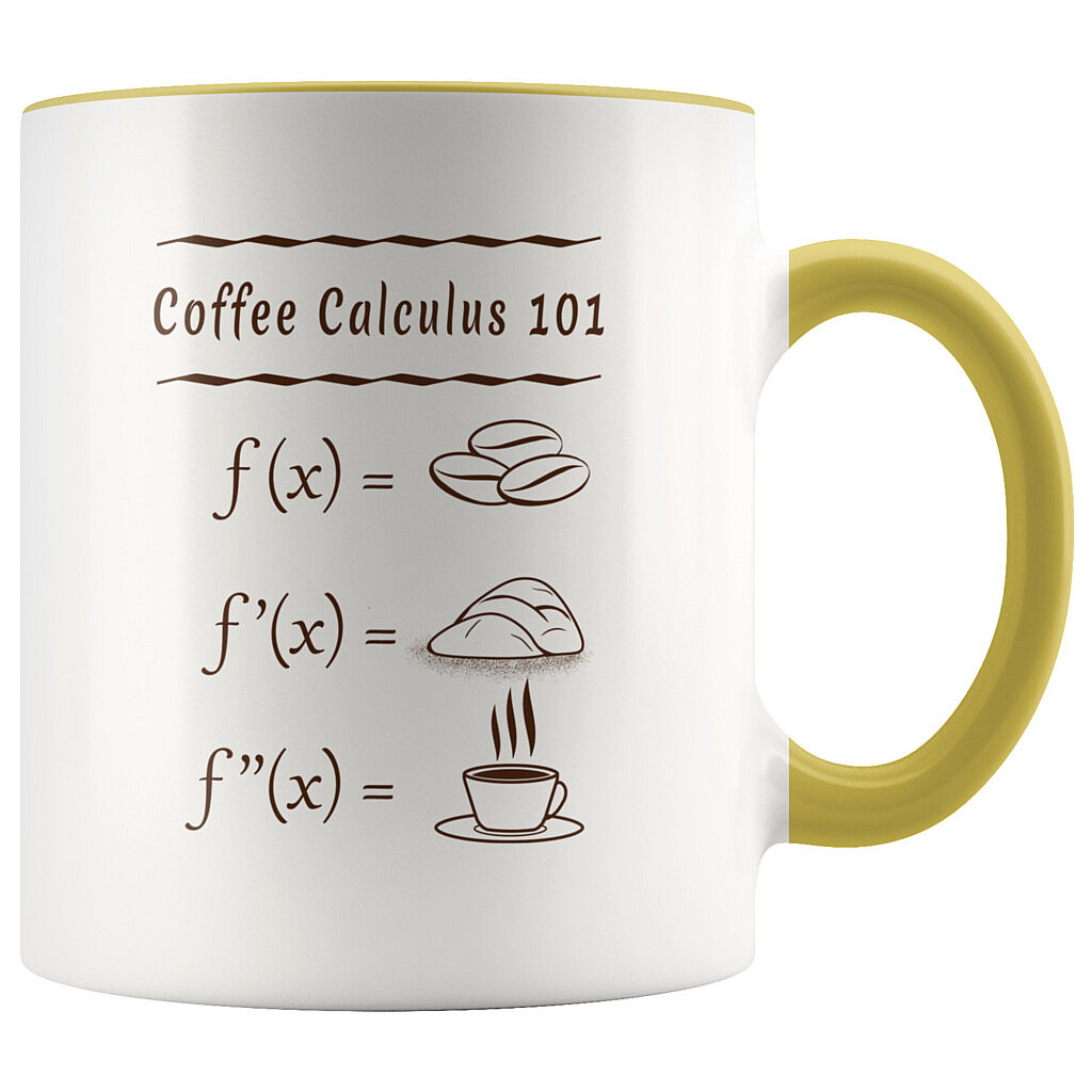 Coffee Calculus Mug - Funny Math Gift with Derivatives - Smart Foxes