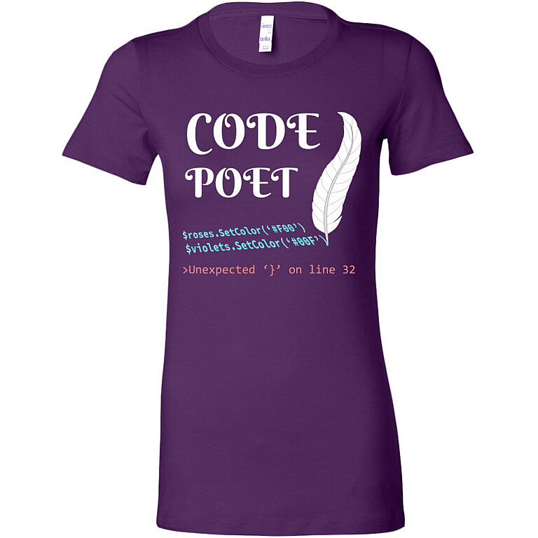 Funny Programmers Gift - Code Poet T-Shirt - Smart Foxes