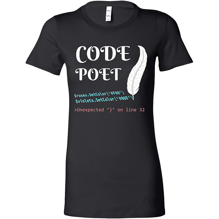 Funny Programmers Gift - Code Poet T-Shirt - Smart Foxes