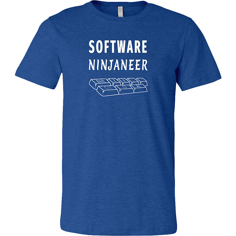 Software Ninjaneer T-Shirt - Funny Programmer/Coder Gift - Smart Foxes