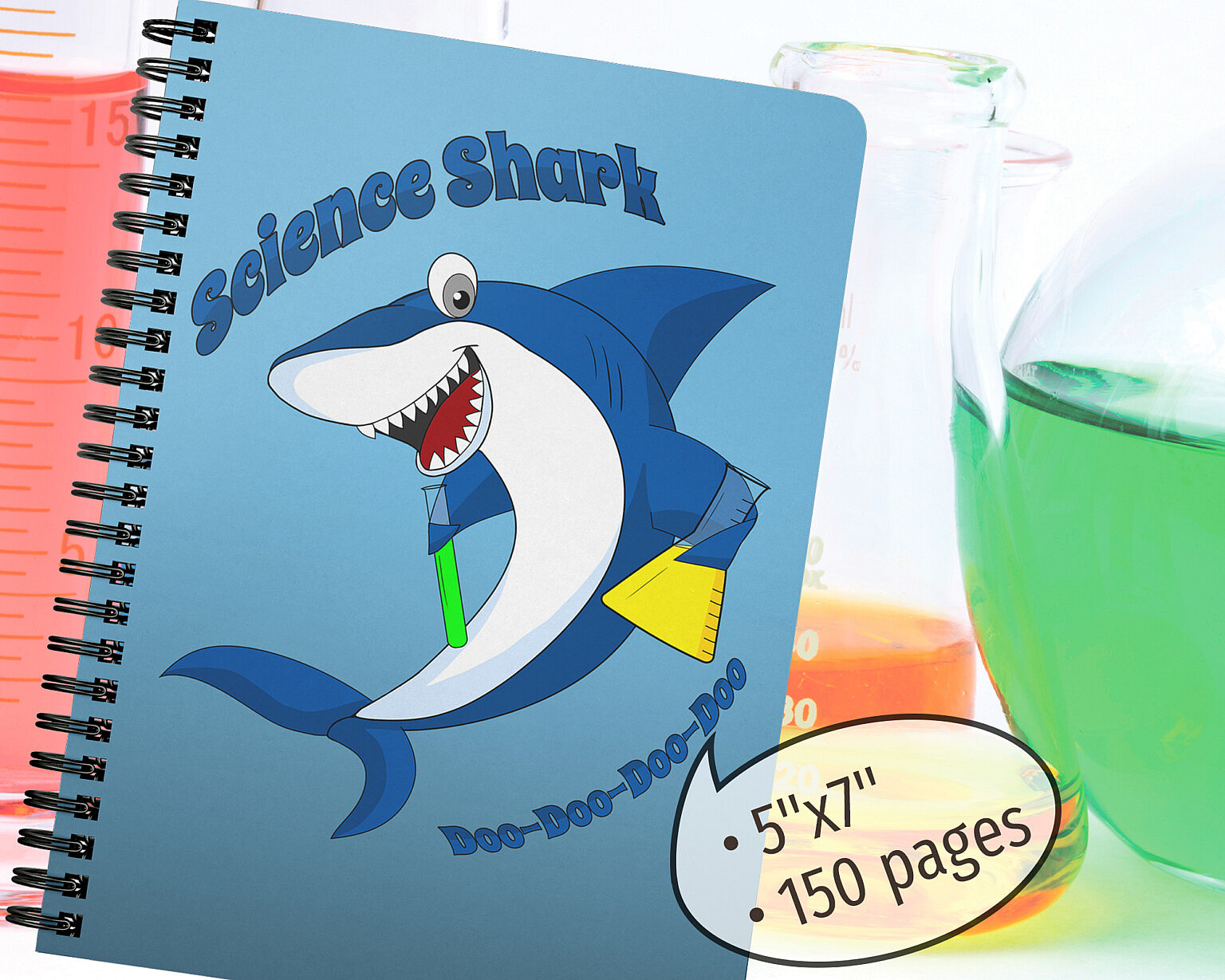 Science Shark Notebook Journal - STEM Gift - Smart Foxes
