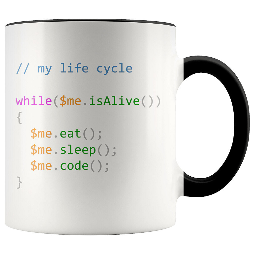 Eat Sleep Code Repeat Mug for Computer Programmes
