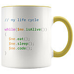 Eat Sleep Code Repeat Mug for Computer Programmes