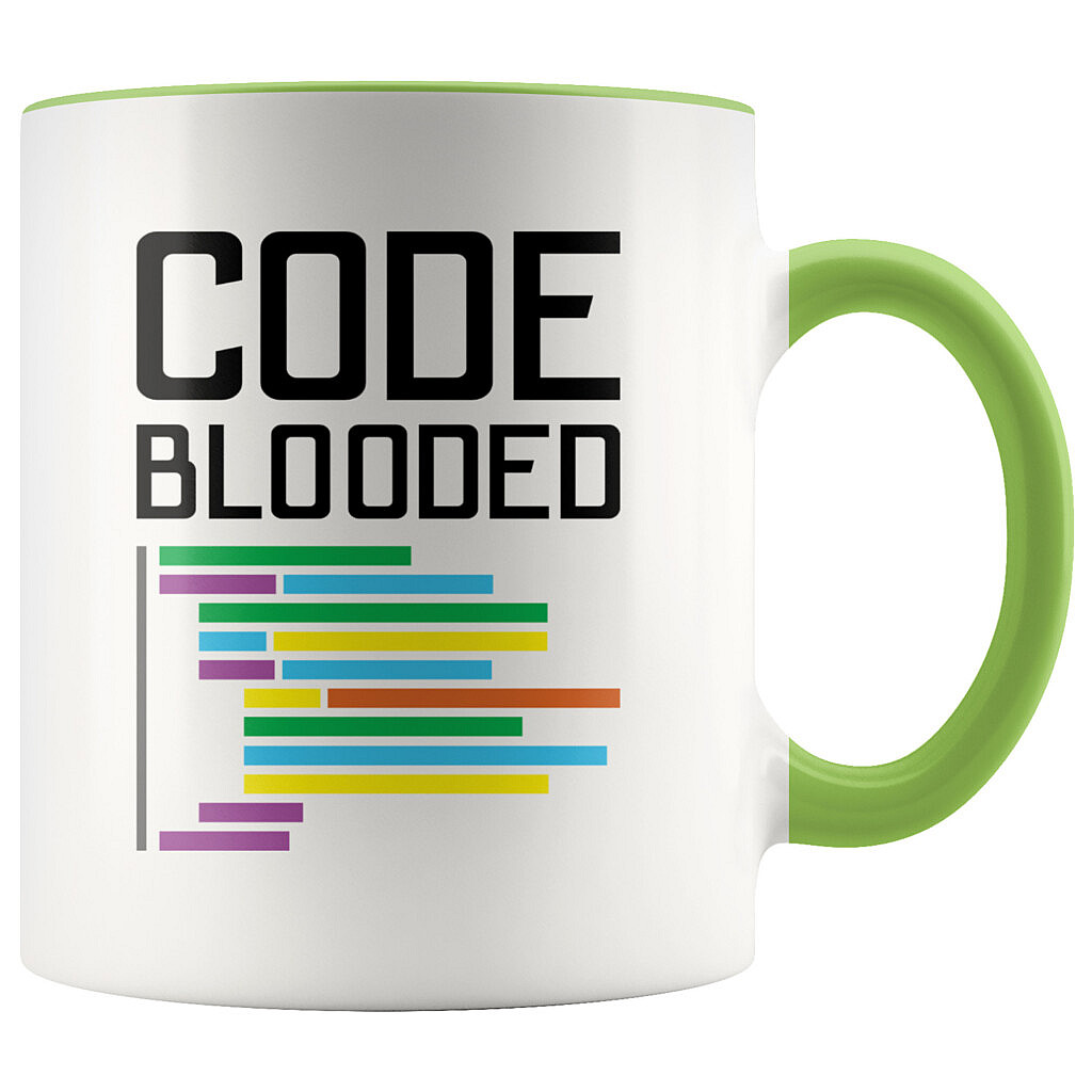 Accent Mug for Programmer - Code Blooded - Smart Foxes