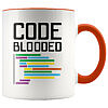Accent Mug for Programmer - Code Blooded - Smart Foxes