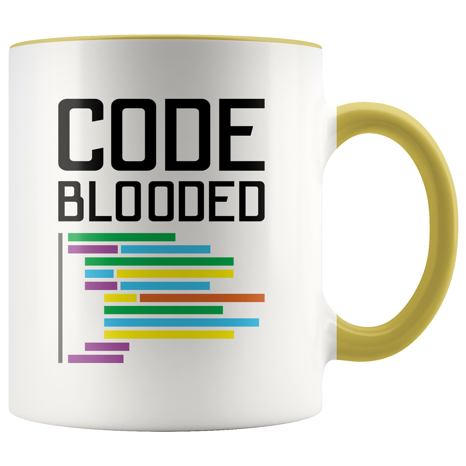 Accent Mug for Programmer - Code Blooded - Smart Foxes