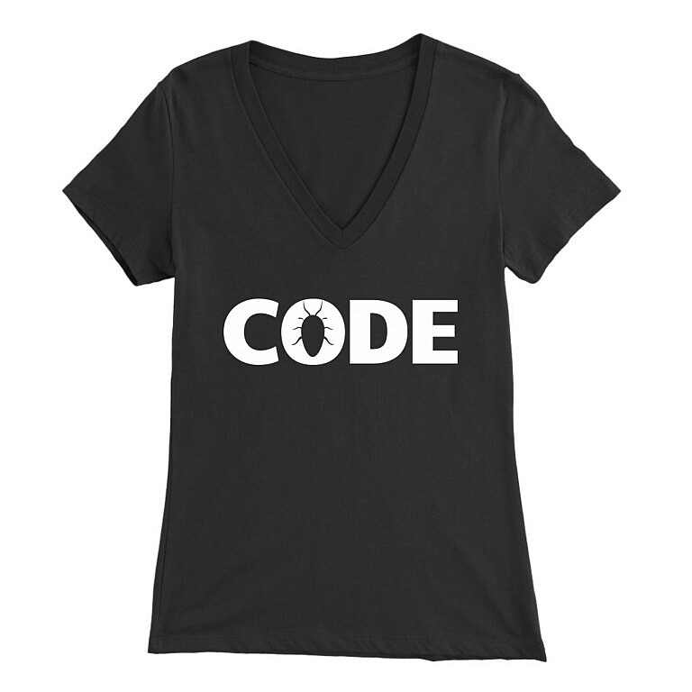 Code T-Shirt for Programmers - Contains Bug - Smart Foxes