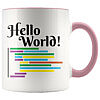 Hello World Accent Mug for Programmers and Web Developers