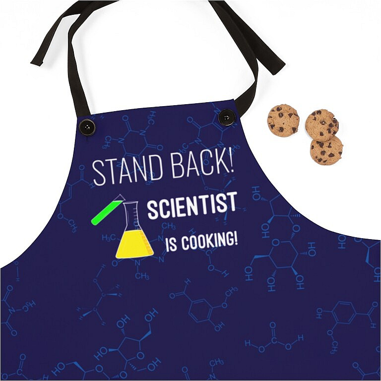 Funny Science Apron Gift: Stand Back, Scientist is Cooking