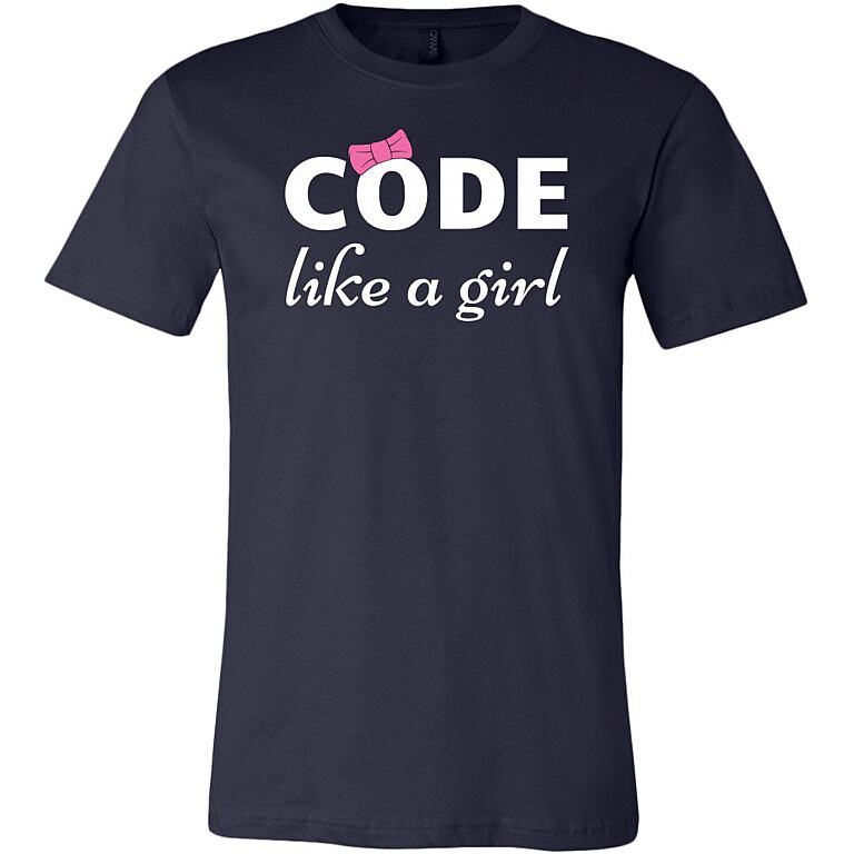 Code Like a Girl T-Shirt for Women Who Code - Smart Foxes