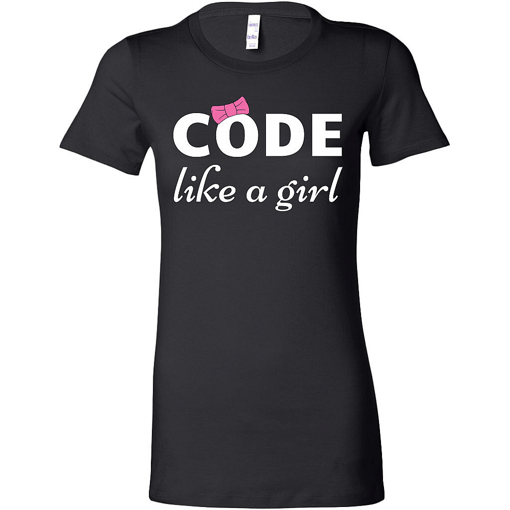 Code Like a Girl T-Shirt for Women Who Code - Smart Foxes