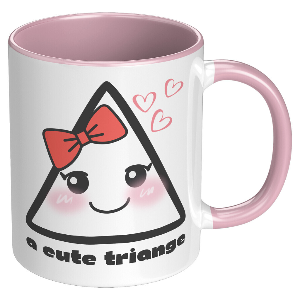 A Cute Triangle Mug - Smart Foxes